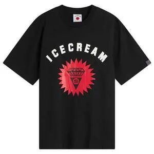 ICECREAM Signet Logo T-shirt - Black