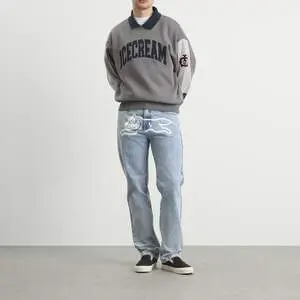 ICECREAM Collared Warm-up Sweatshirt