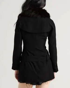 PEACHY DEN Mini Trench Jacket