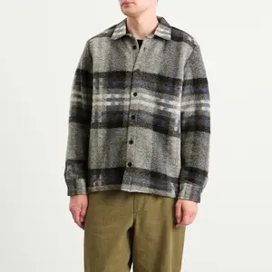 WAX LONDON Nolan Wool Check Overshirt