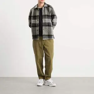 WAX LONDON Nolan Wool Check Overshirt