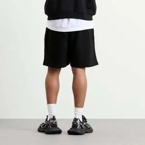 Balenciaga Logo Cotton Sweat Shorts