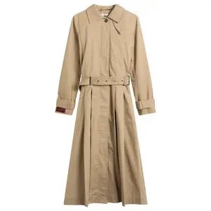 DAMSON MADDER Sofia Pleated Trench Coat Jacket