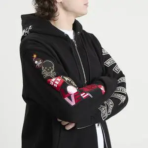 MASTERMIND WORLD Multi Patched Zip-up Hoodie