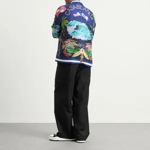 Casablanca Classic Long Sleeve Patterned Silk Shirt