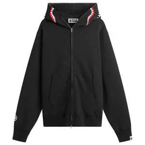 A BATHING APE Shark Zip Hoodie - Black