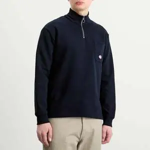 Armor Lux Half Zip Pocket Sweatshirt
