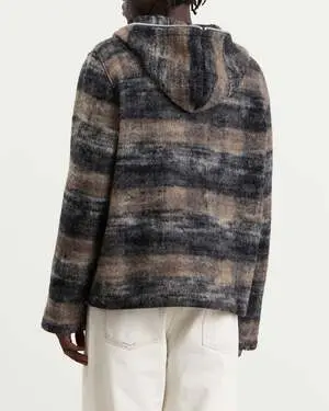 Our Legacy Woods Check Lofty Wool Full Zip Hood