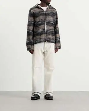 Our Legacy Woods Check Lofty Wool Full Zip Hood