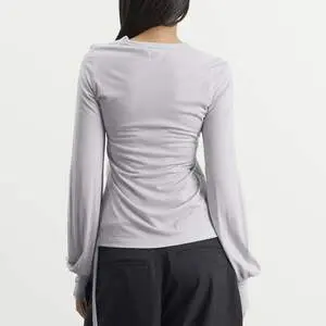 Y3 Chince Drape Long Sleeve Top