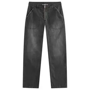 COLE BUXTON Canvas Carpenter Pants - Black