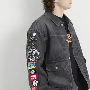 MASTERMIND WORLD Patched Denim Jacket