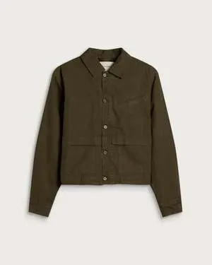 ENTIRE STUDIOS Hatch Cotton Jacket - Military Green