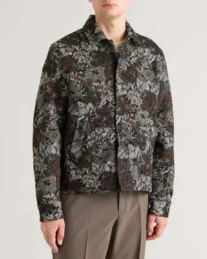 LES DEUX Rose Jacquard Overshirt