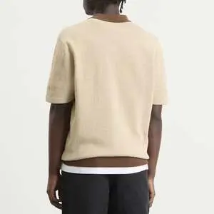BEAMS Animal Jacquard Knit Polo