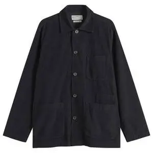 Universal Works Fine Cord Bakers Overshirt - Black