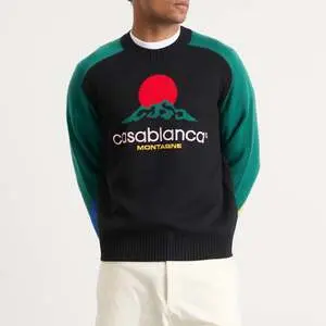 Casablanca Intarsia Crew Monyagne Knit