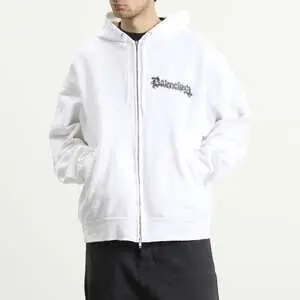 Balenciaga Metal Merch Oversized Zip-up Hoodie