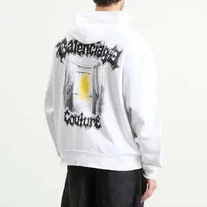Balenciaga Metal Merch Oversized Zip-up Hoodie