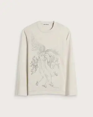 Our Legacy Spirit Print Box Long Sleeve Top - Manifested