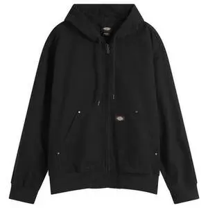 Dickies Unlined Canvas Hooded Bomber Jacket - Black