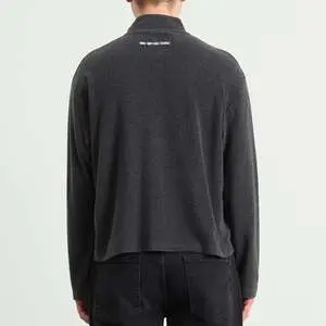 MKI MIYUKI ZOKU Towelling Quarter Zip Sweatshirt