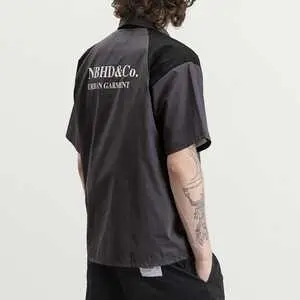 NEIGHBORHOOD Classic 2-tone Shorts Sleeve Work Shirt 2