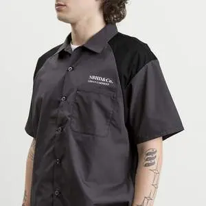 NEIGHBORHOOD Classic 2-tone Shorts Sleeve Work Shirt 2