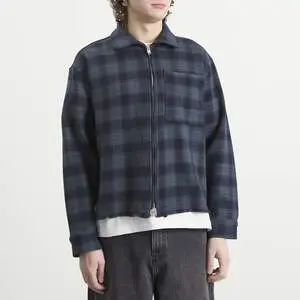 ABOUT:BLANK Plaid Zipped Overshirt