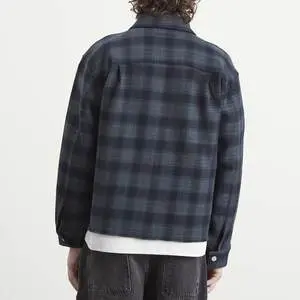 ABOUT:BLANK Plaid Zipped Overshirt