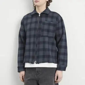 ABOUT:BLANK Plaid Zipped Overshirt