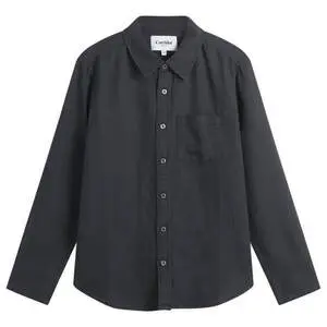 CORRIDOR Cotton Linen Shirt - Black