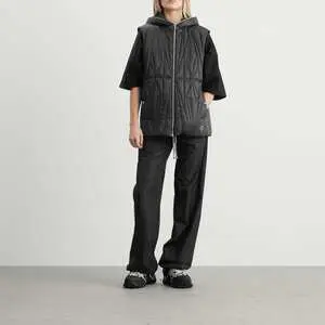 Rick Owens X Moncler Geocamo Flight Ziplock Hooded Vest Jacket