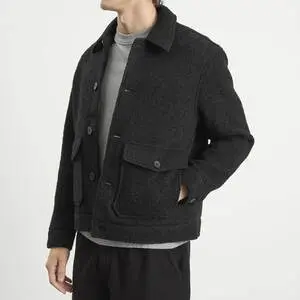 WAX LONDON Newgate Melange Wool Jacket