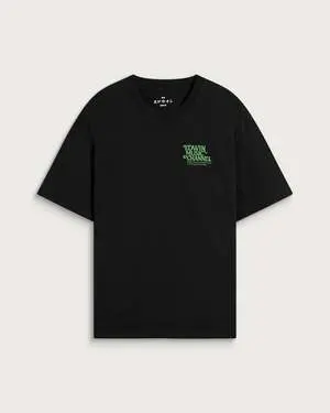 Edwin Rare Spins Ts T-shirt - Black Garment Washed