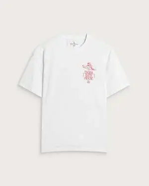 Edwin Ekoda Bath House Ts T-shirt - White Garment Washed