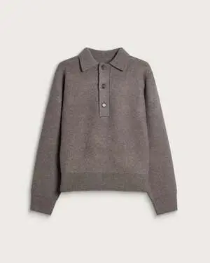 MKI MIYUKI ZOKU Double Knit Rugby - Brown