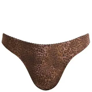 FRUITY BOOTY Leopard Thong - Brown