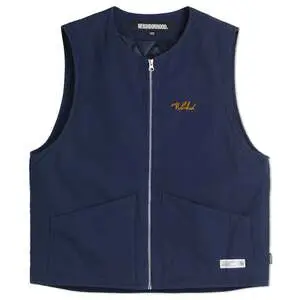 NEIGHBORHOOD Padded Work Vest Jacket - Navy