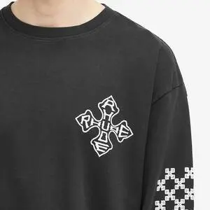 Rhude Corss Logo Long Sleeve T-shirt