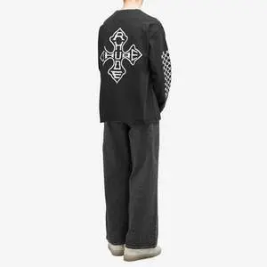 Rhude Corss Logo Long Sleeve T-shirt