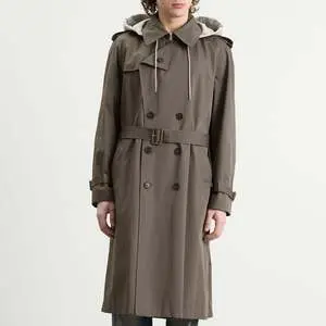MAISON MARGIELA Trench Coat With Detachable Hood Jacket