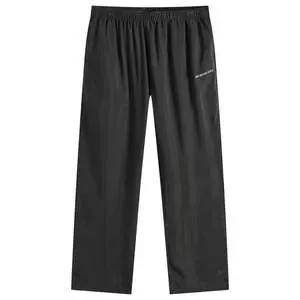 MKI MIYUKI ZOKU Ribbed Cupro Wide Leg Pants - Sueded Black