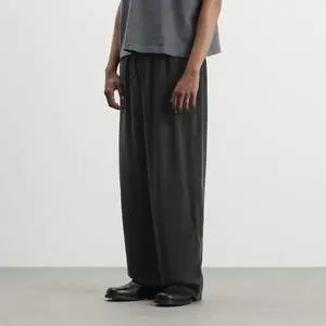 MKI MIYUKI ZOKU Ribbed Cupro Wide Leg Pants