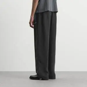 MKI MIYUKI ZOKU Ribbed Cupro Wide Leg Pants