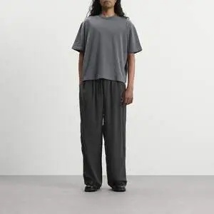 MKI MIYUKI ZOKU Ribbed Cupro Wide Leg Pants
