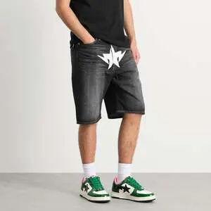 A BATHING APE Twin Sta Relaxed Fit Denim Shorts