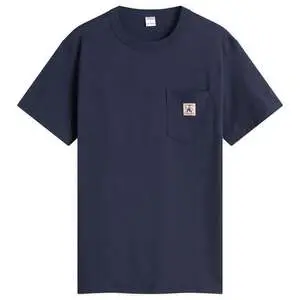 RANDY'S GARMENTS Logo Pocket T-shirt Presented By - Navy