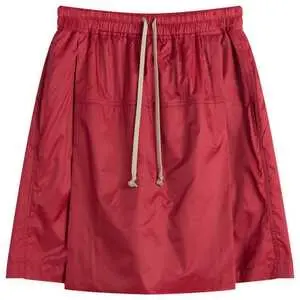 Rick Owens X Moncler Kiltshorts Drawstring Shorts - Carnelian