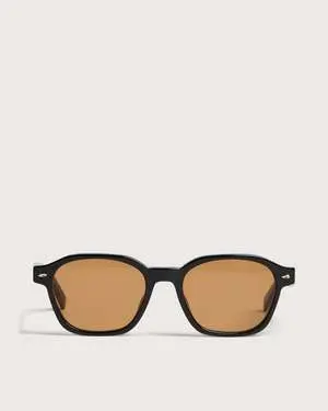 RETROSUPERFUTURE Segno Sunglasses - Black/orange